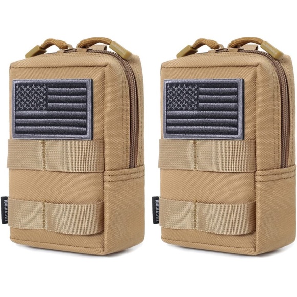 Bags | 2 Pack Molle Pouches Tactical Compact Waterresistant Edc Pouch ...